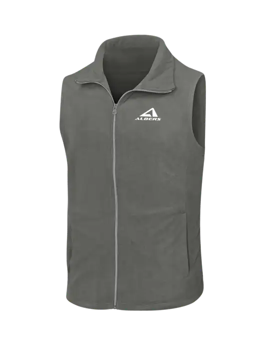 Medium Grey Microfleece Vest w/Albers Aerospace Logo